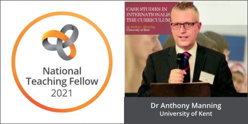 Dr Anthony Manning honoured with National Teaching Fellowship - News ...