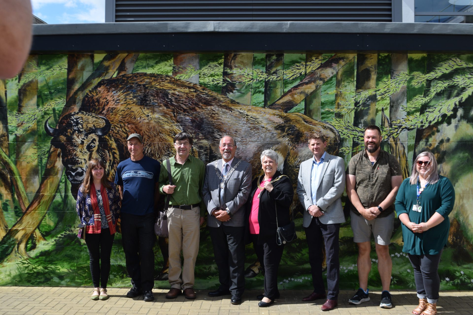 Wilder Blean Bison Mural launched at Canterbury campus - News Centre ...